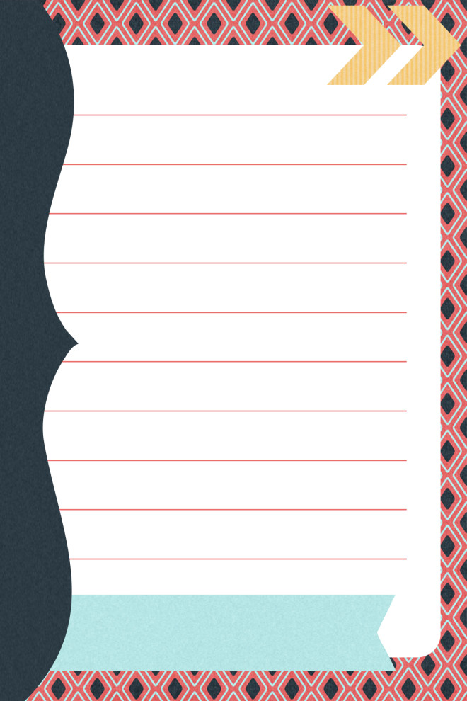 Free Printable Journaling Card - 4x6 Coral & Navy - The Graffical Muse