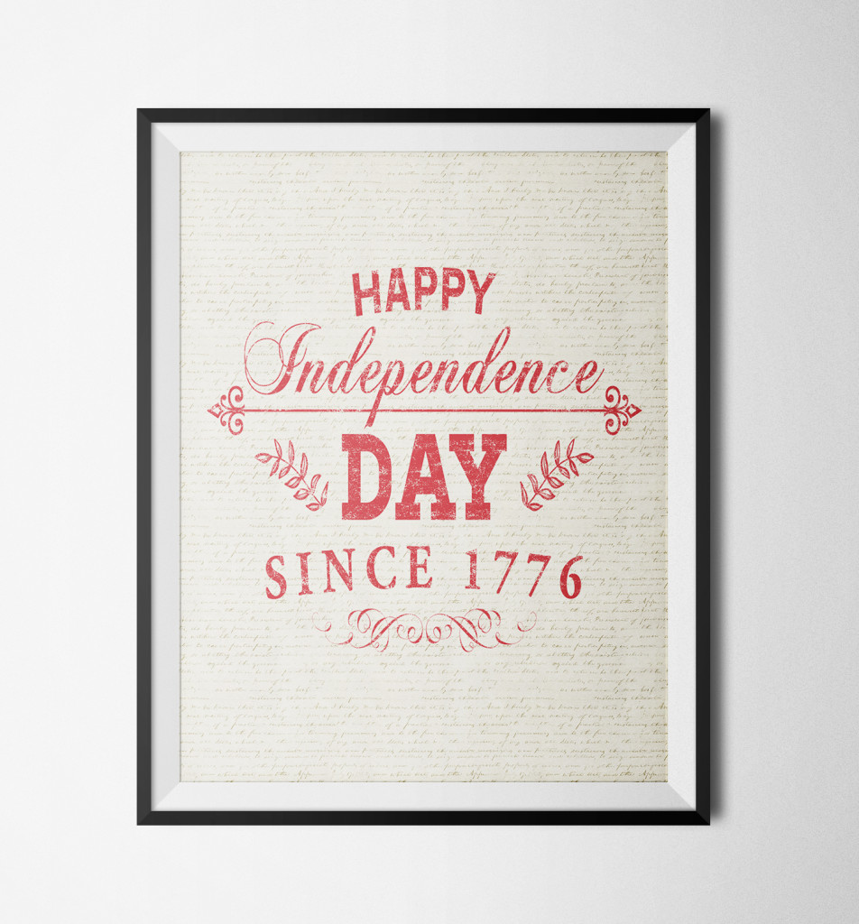Free Independence Day Printable Poster