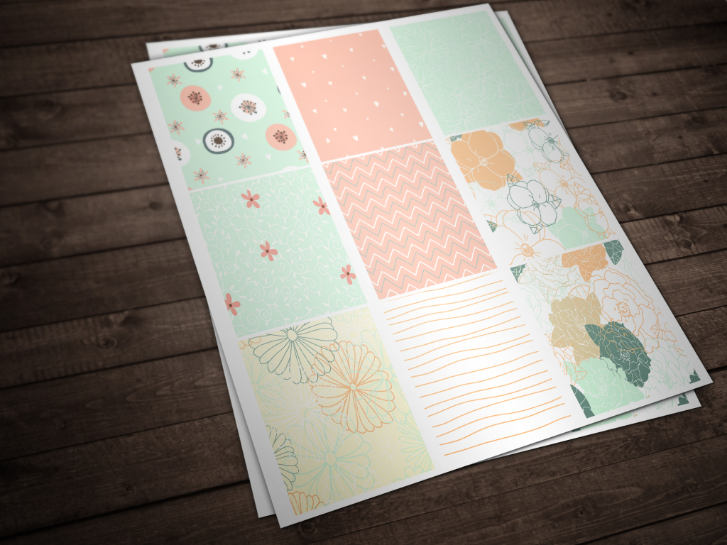 Printable ATC Background Collage Sheet - Whimsical Patterns - The ...