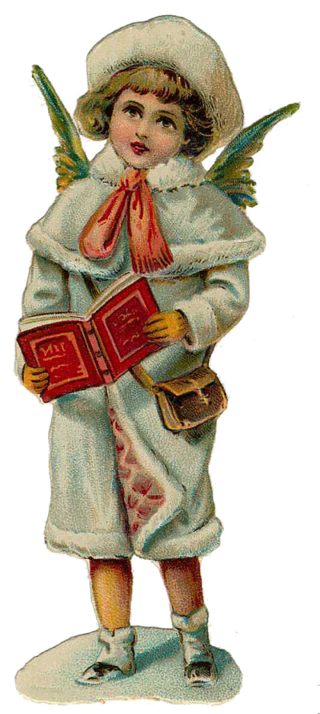 Vintage Victorian Christmas Die Cut Clip Art Days Nine, 10, and 11